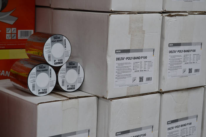 Алюминиевый скотч для проклейки пароизоляции Dorken Delta Poly-Band ...