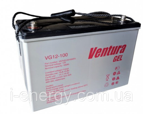 Гелевый аккумулятор GEL Ventura 12В 100Ач VG 12-100 (ID#1625771257 ...