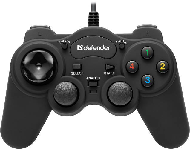 Купити Геймпад Defender Game Racer Turbo RS3 USB PC/PS2/PS3 (64251 ...