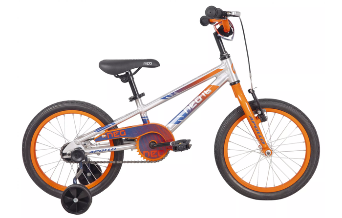 Велосипед 16" Apollo NEO boys Brushed Alloy / Orange / Navy Blue Fade ...