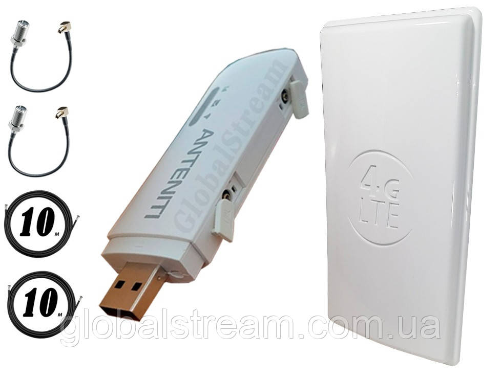 Купить Полный комплект для 4G/LTE/3G c ANTENITI E8372h-153 + Антенна планшетная MIMO 2×24dbi ...