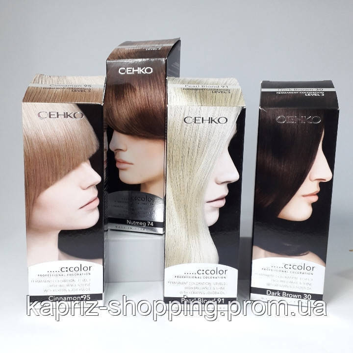 C:EHKO 84 Янтарь Стойкая крем- краска для волос Сенко C:COLOR Permanent ...