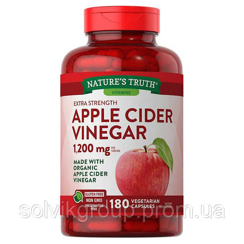 Добавка для похудения Nature's Truth Apple Cider Vinegar (Яблочный ...