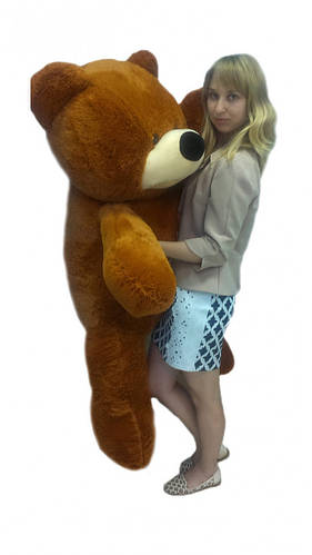 М'яка іграшка Alina Toys великий ведмедик Бублик 140 см коричневий ...