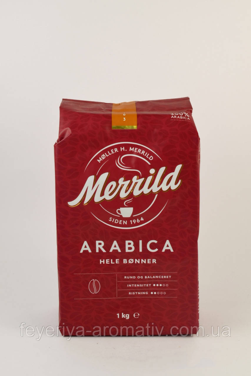 Кава у зернах Merrild Arabica 1 кг Італія: продаж, ціна у Луцьку. Кава ...