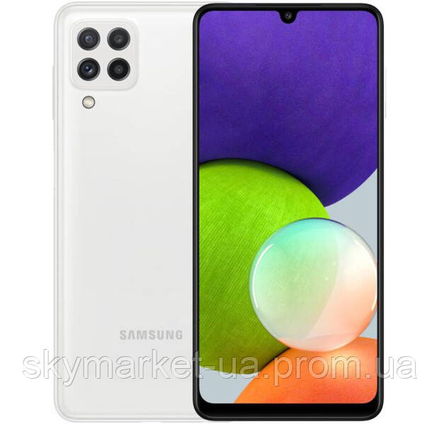 Смартфон Samsung Galaxy A22 5G SM-A226B 4/64GB White, ціна 7361 грн ...