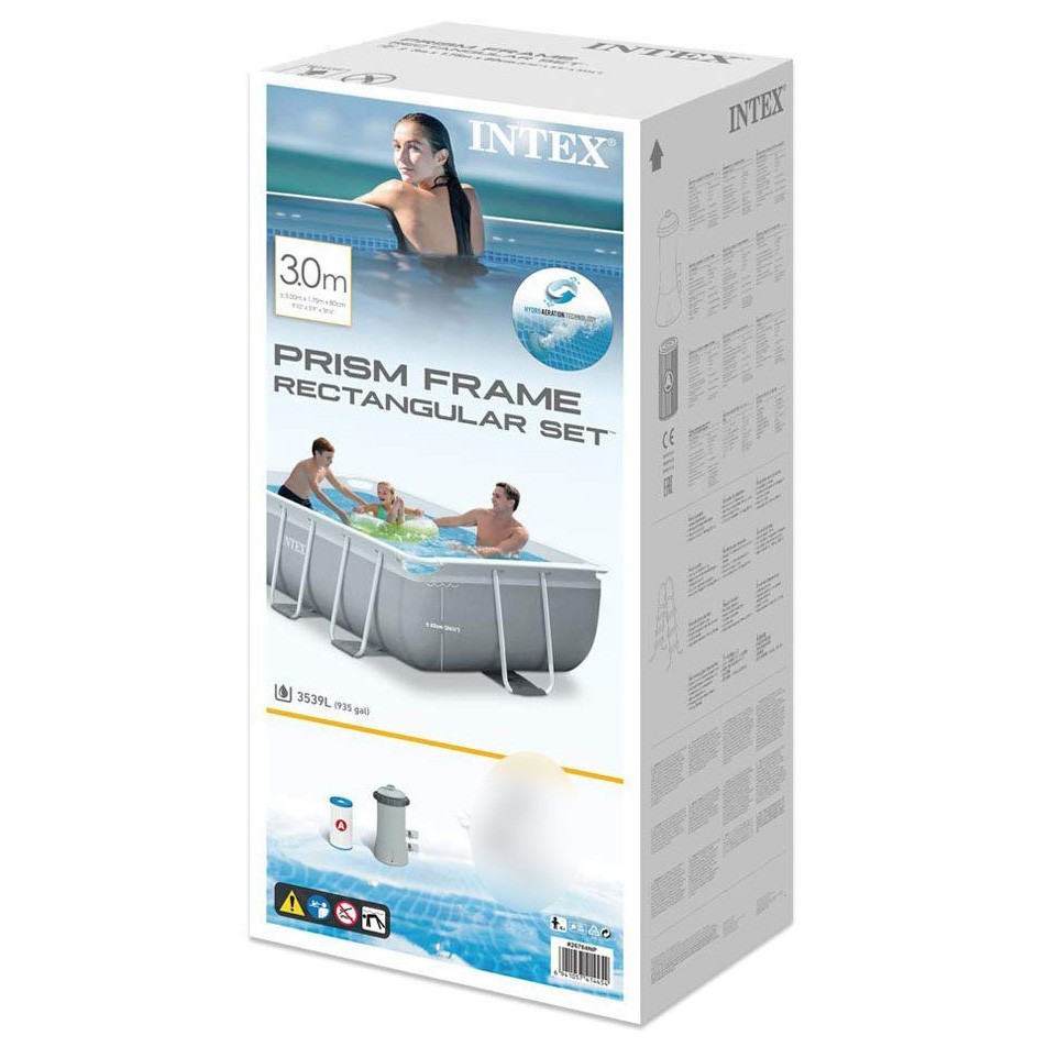 Купити Каркасний басейн INTEX 26784 300x175x80 см + сходи + фільтр ...