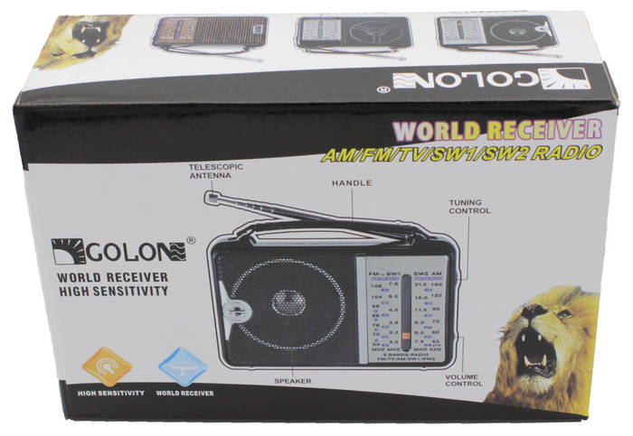 Купить Радиоприемник GOLON RX-607AC, цена 528 ₴ — Prom.ua (ID#1624926329)