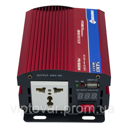 Инвертор "24V-220V 500Watt", преобразователь напряжения 24V-220V ...