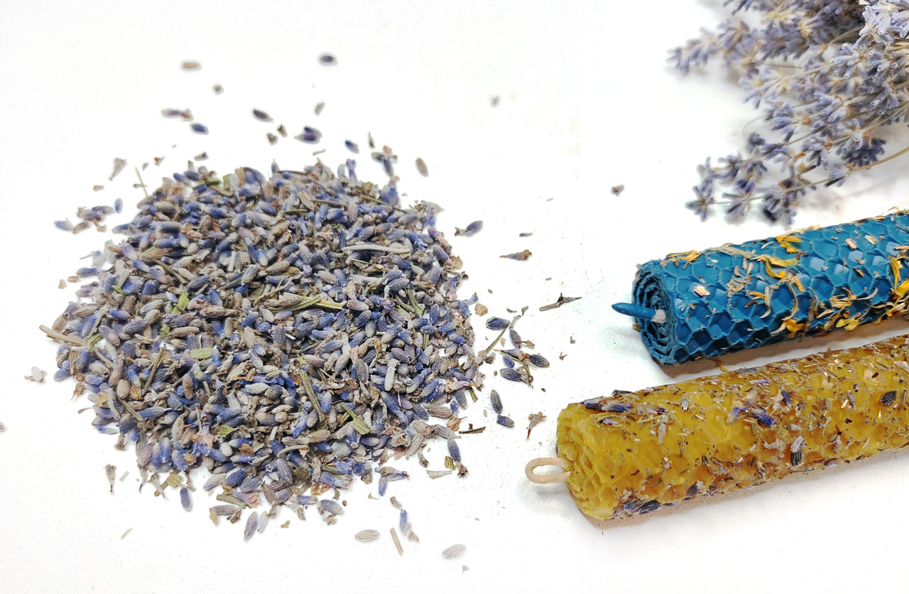 Лаванда квітки (суцвіття) сушені для трав'яних свічок, для декору ...