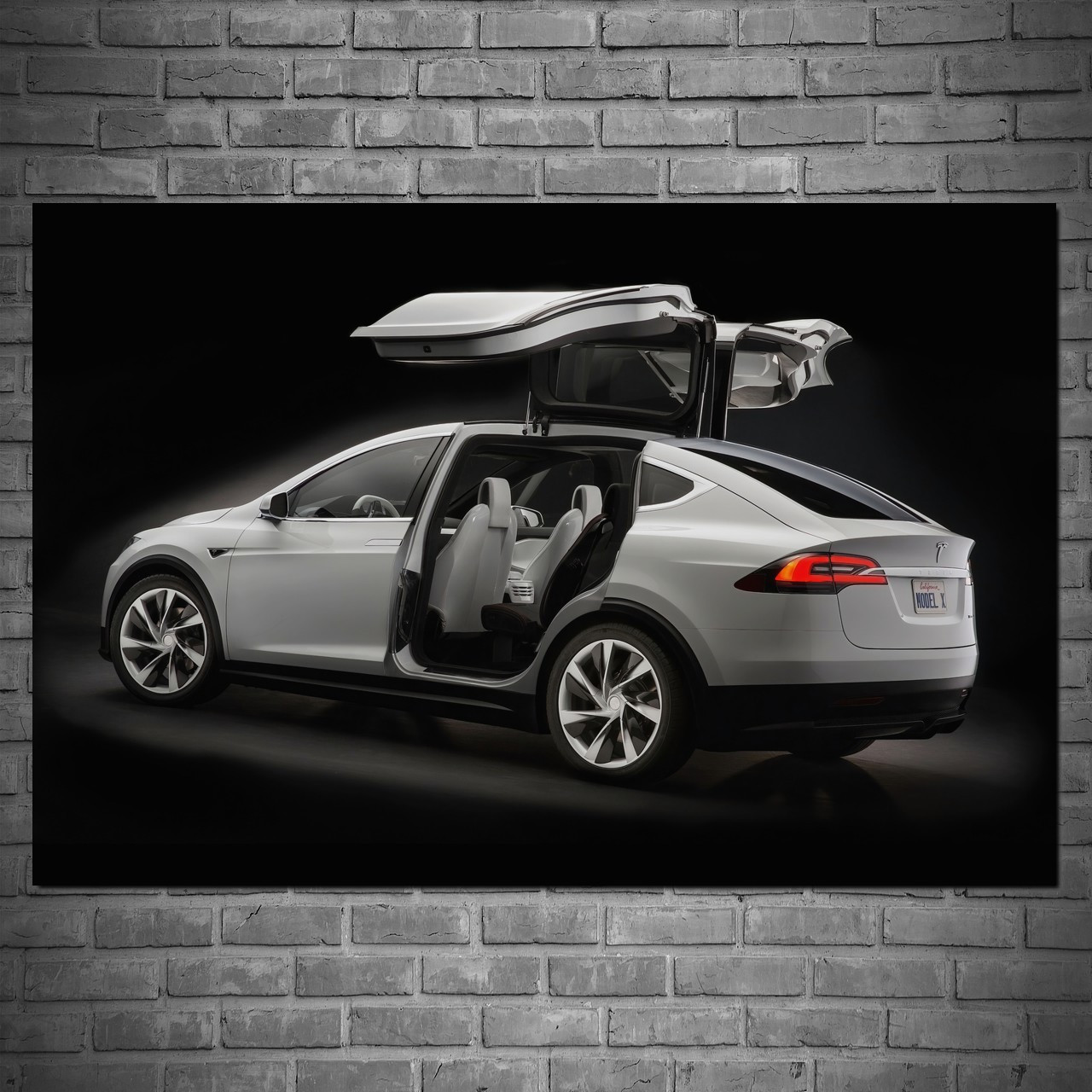 Плакат "Тесла Модель Х, Tesla Model X", 40×60см: продажа, цена в Львове ...