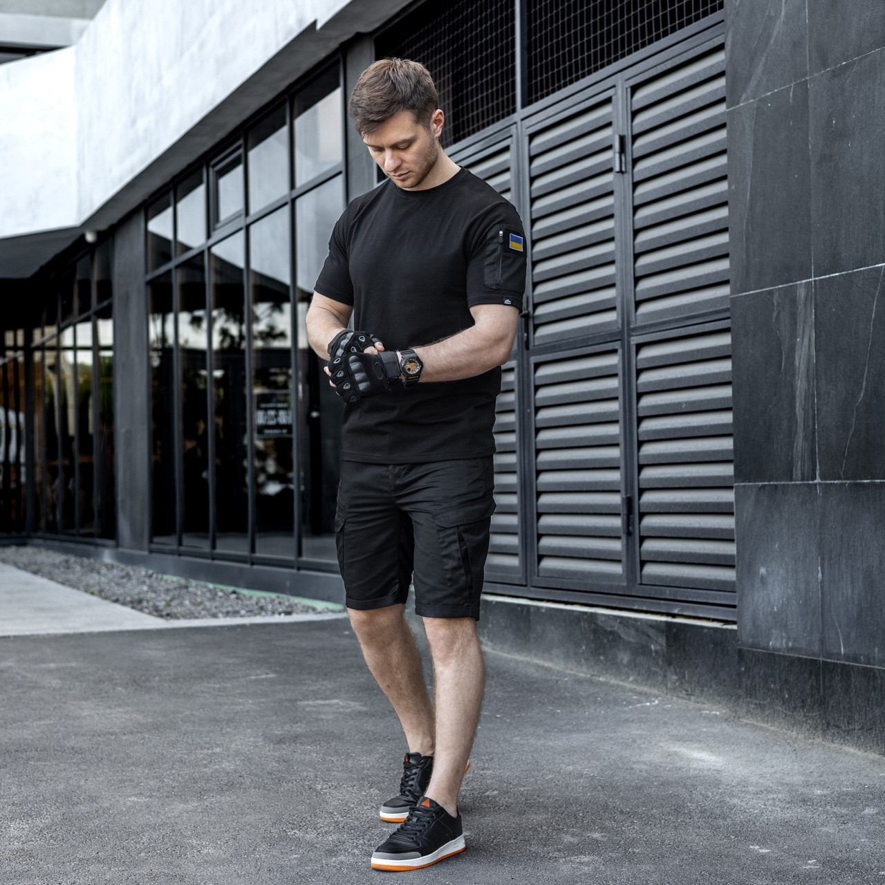 Футболка Мужская Тактическая в Стиле Милитари "Tactical" Черная - L, XL ...