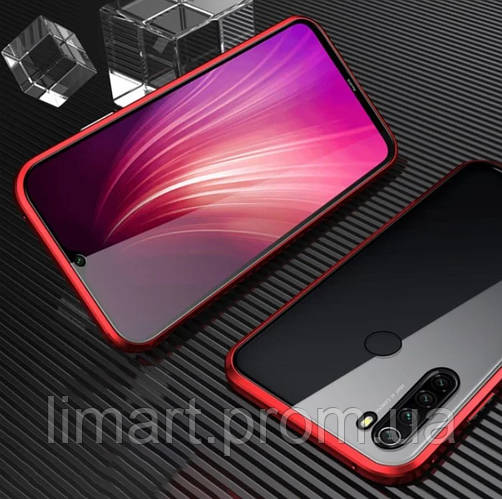 Магнитный чехол Magnetic для Xiaomi Redmi Note 8T два стекла (Разные ...