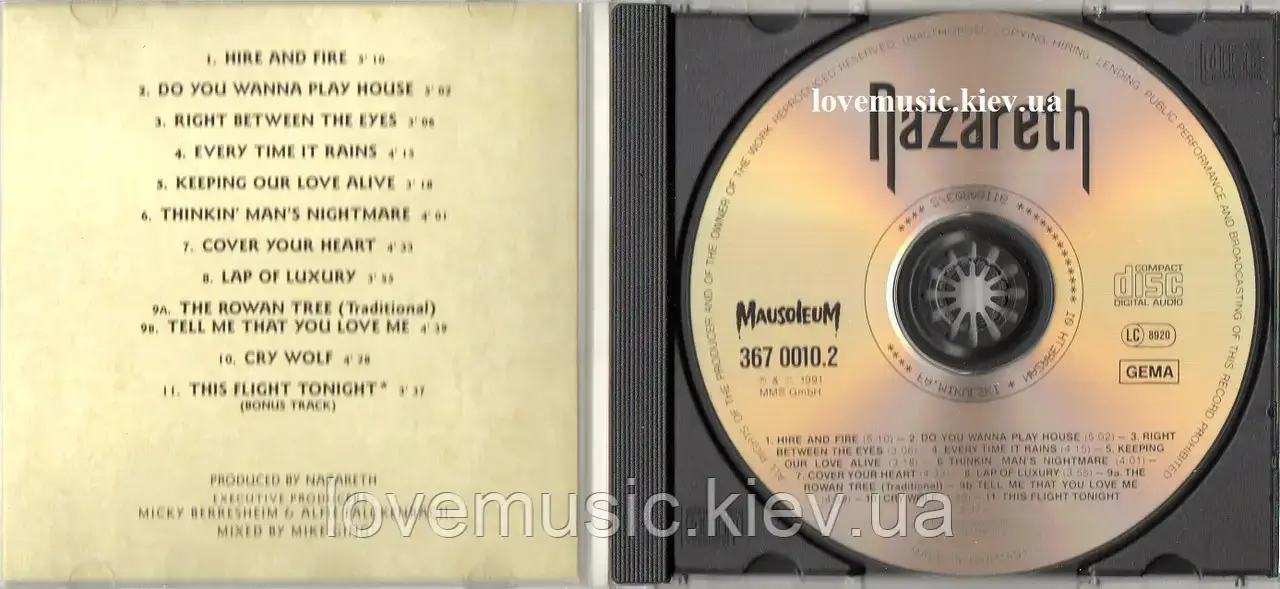Купить Музичний сд диск NAZARETH No jive (1991) (audio cd), цена 270 ...