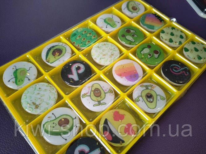 Попсокет PopSocket 3D на вибір, Тримач для телефона КОЛІР НА ВИБІР, Поп ...