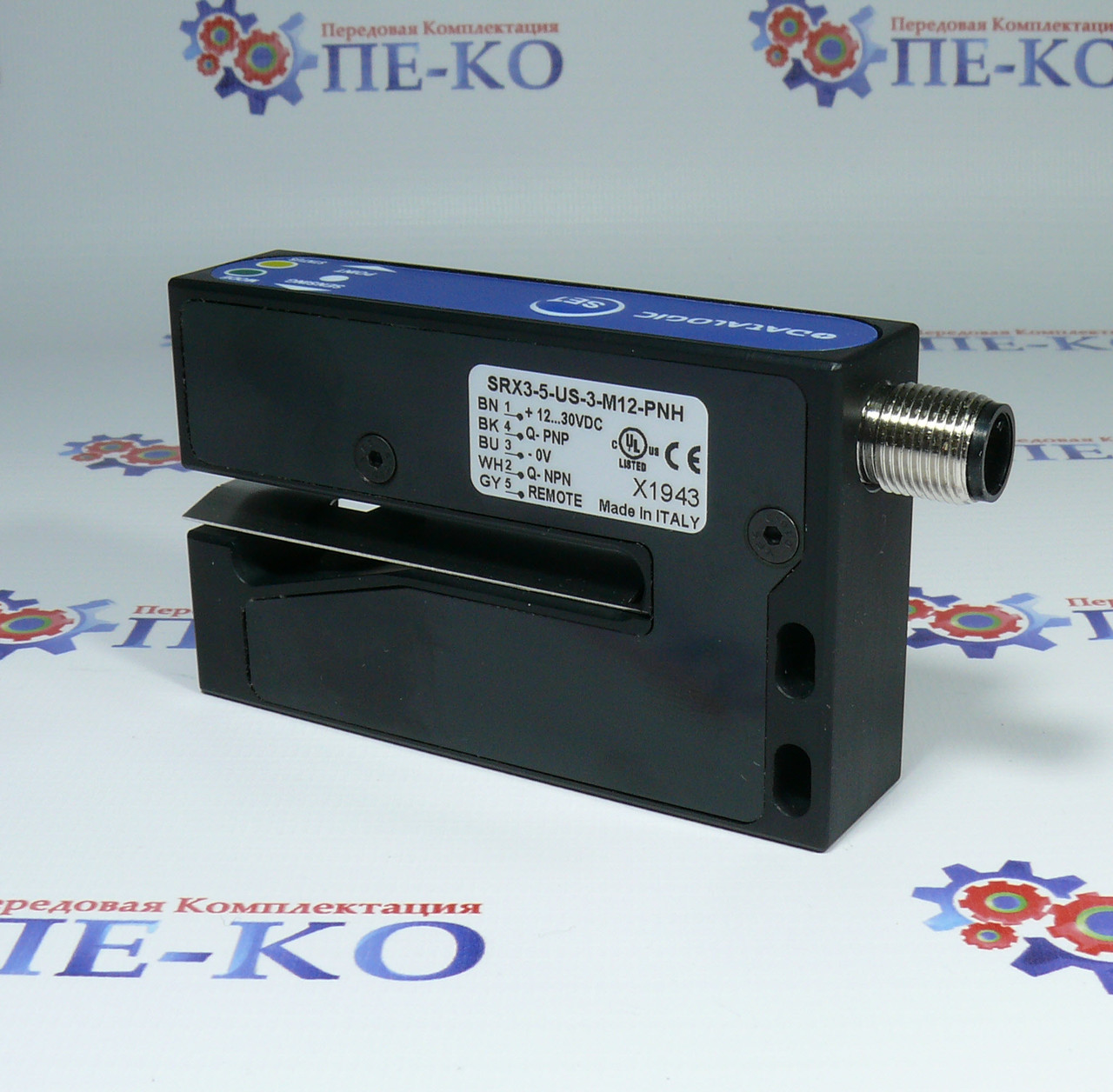 Ультразвуковой щелевой датчик этикетки Datalogic SRX3-5-US-3-M12-PNH ...