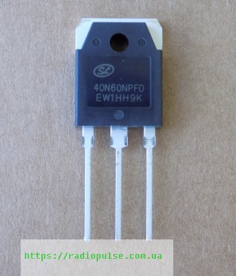 IGBT-транзистор 40N60NPFD ( SGT40N60NPFD ) оригинал , TO-3P (ID ...