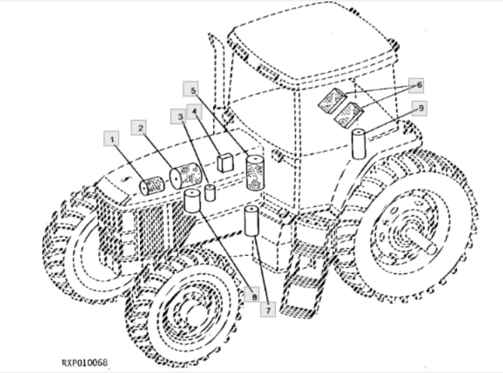 Купити Фільтри для трактора John Deere 7610, 7710, 7810, Джон Дір ...