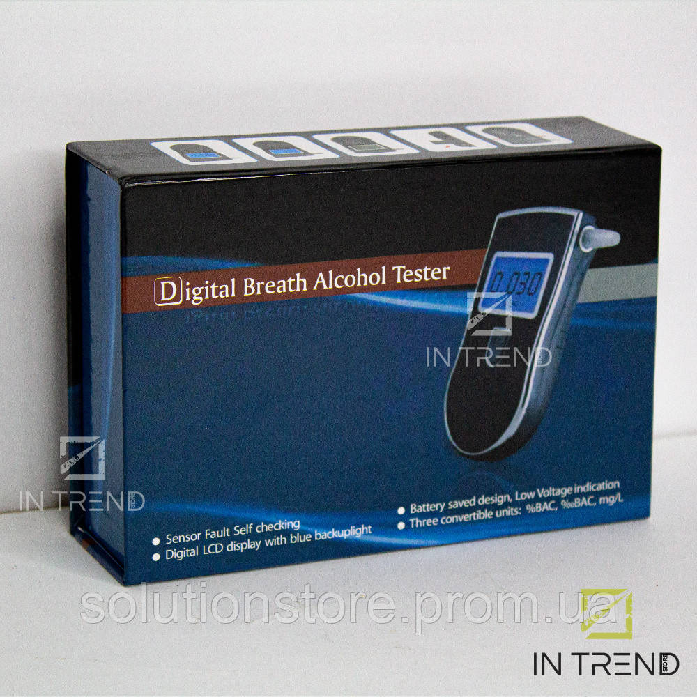 Алкотестер ALCOHOL TESTER 818 Чёрный для водителей - портативный ...