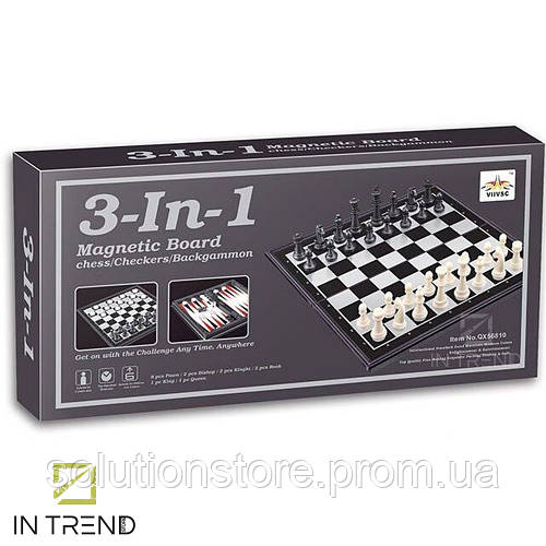Шахматы на двоих + шашки + нарды Chess Set JIA YU TOY Набор shahmati ...
