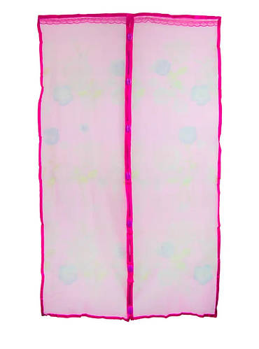 Москитная сетка на дверь на магнитах Розовая с рисунком 210х100см, цена ...