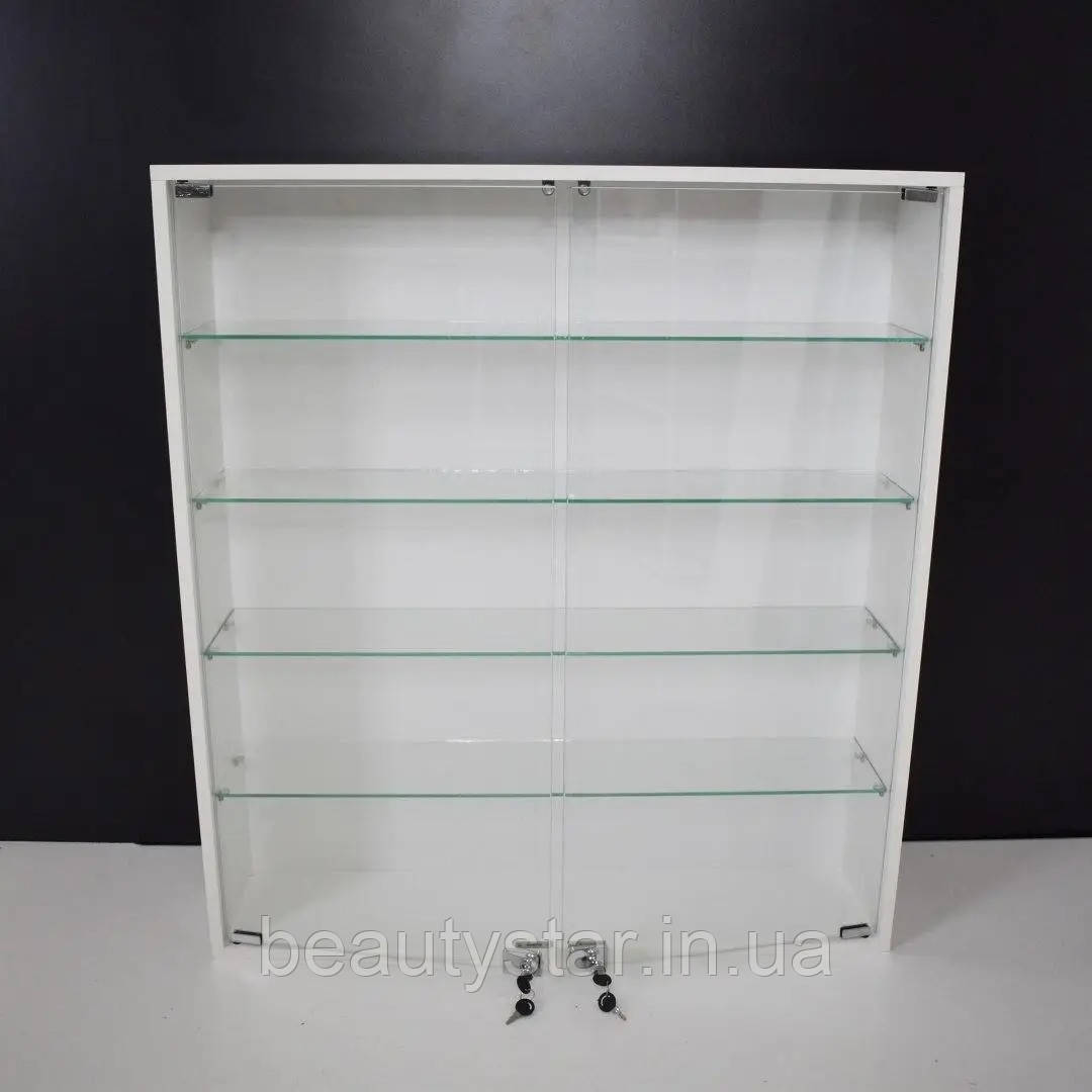 Витрина с полками для салона красоты Moon навесные полки стеллажи ...