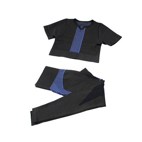 Комплект жіночий лосини та топ Lesko The Queen Jane 101 Black-Blue L ...