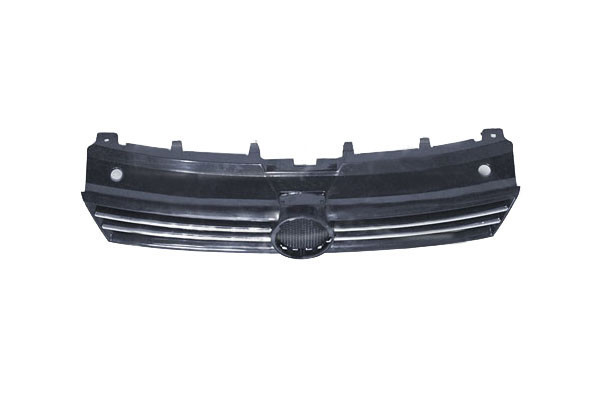 Решітка радіатора Volkswagen Polo 2009-2015 черн.з 2 хром.молдингами ...