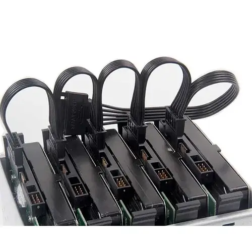 Переходник питания SATA (сата) 15 pin -> 5 шт SATA (сата) 15 кабель (ID ...