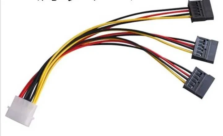 Переходник Molex (4 Pin IDE) на 3 SATA Сплиттер Кабель Иде Сата ...
