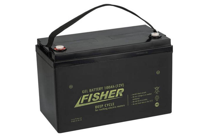 Лодочный электромотор Fisher 36 + аккумулятор Fisher 100AH GEL, цена ...