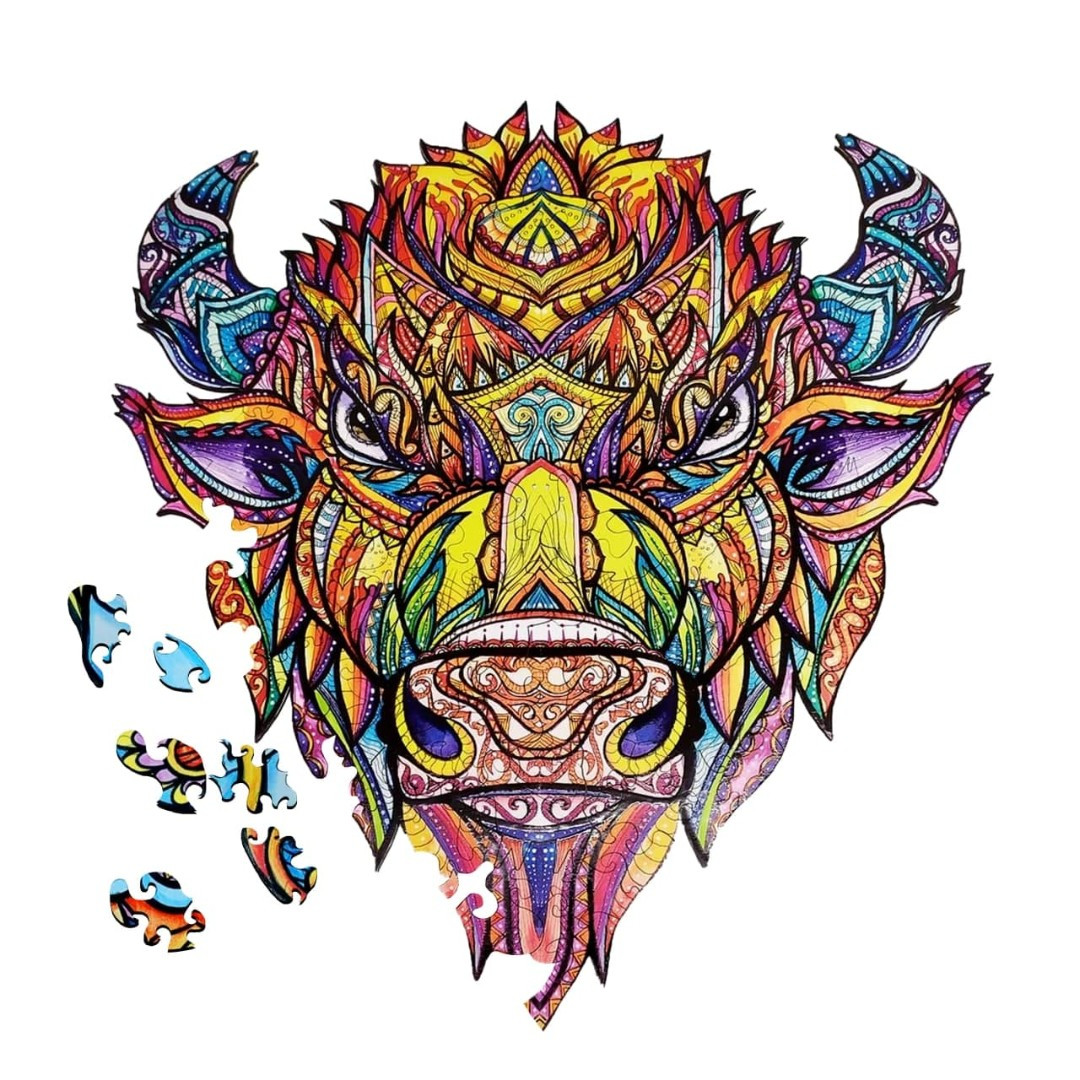 Пазл Из Дерева для Детей и Взрослых Зубр , Головоломка — Купить ...