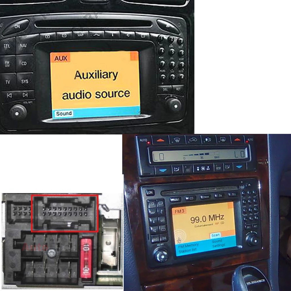 Bluetooth адаптер для Mercedes Benz W211 W208 W168 W203 COMAND 2.0 APS ...