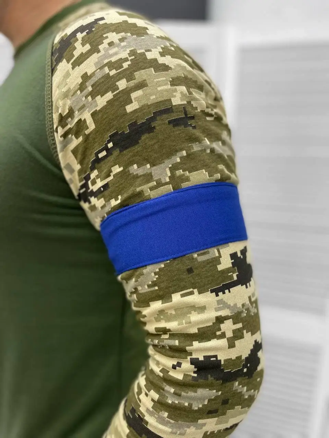 Купить Повязка на руку для военных синяя. Многоразовая лента тканевая ...