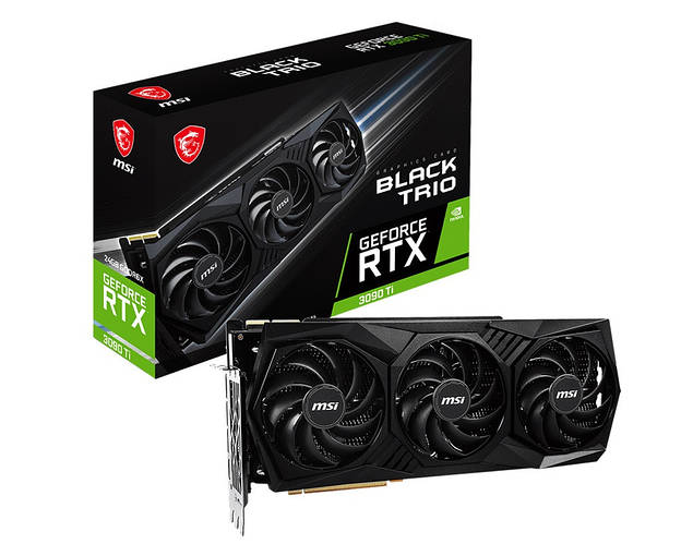 Видеокарта GF RTX 3090 Ti 24GB GDDR6X Black Trio MSI (GeForce RTX 3090 ...