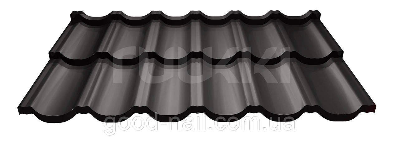 Металочерепиця Finnera 0,5 мм (матове покриття Pural MATT BT) Ruukki 50 ...