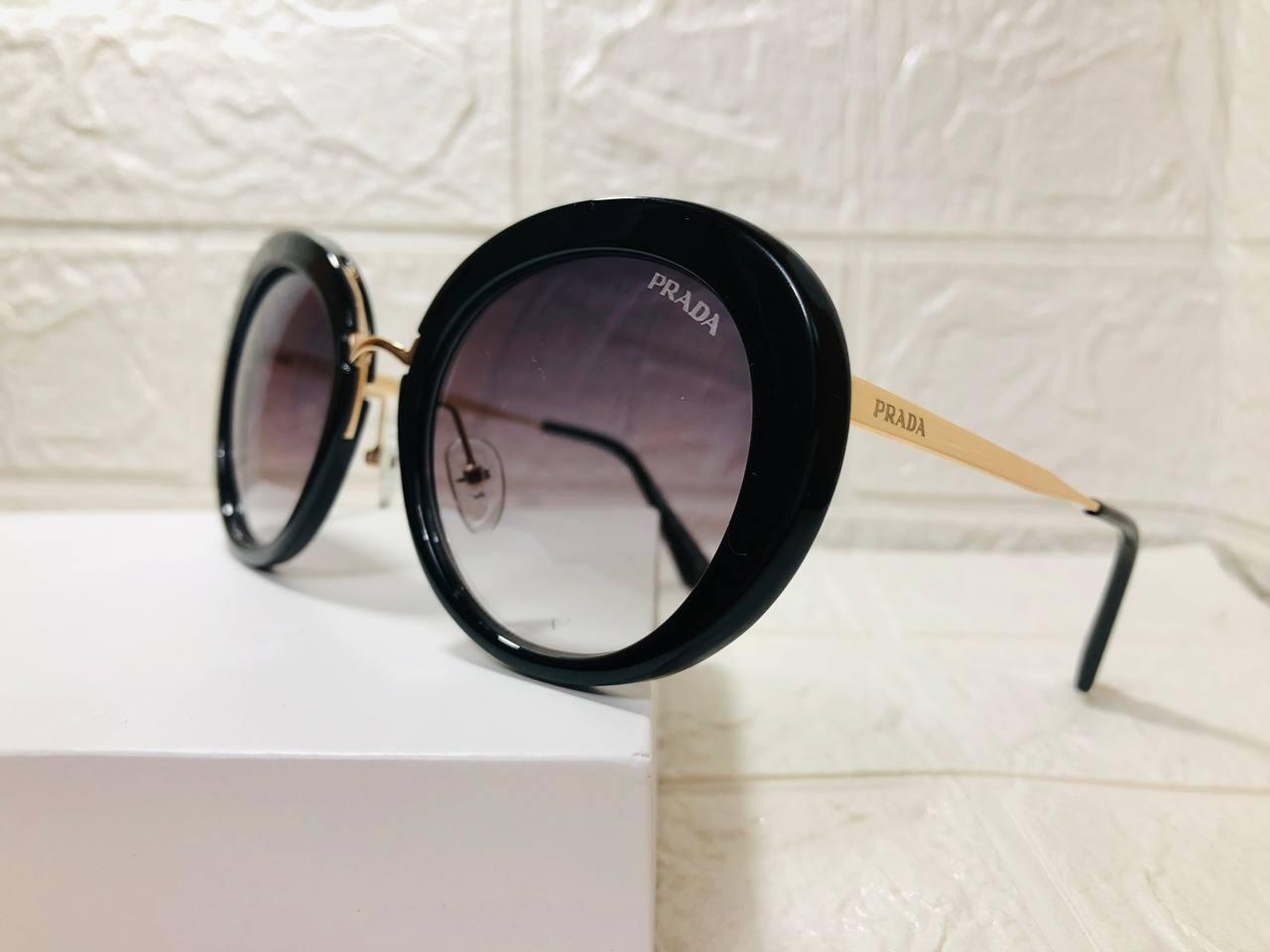 Овальные Очки Prada Женские Солнцезащитные Очки, Очки Prada в Оправе ...
