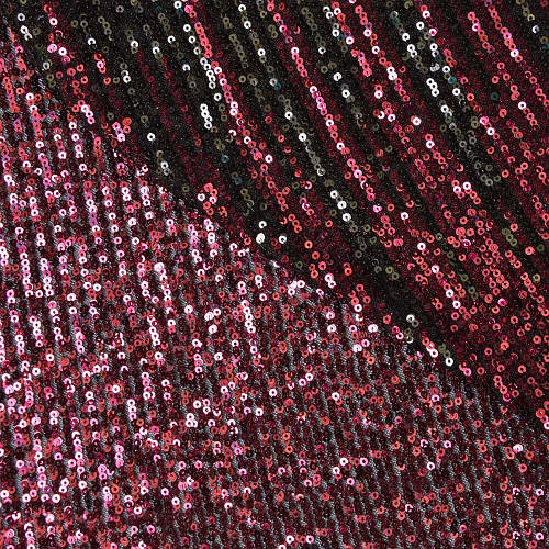 Ткань сетка с пайеткой Деграде V-3/4 черно/розовая (ID#1633377670 ...