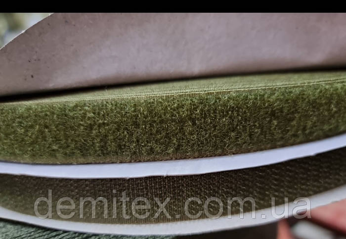 Купить Застежка текстильная Липучка 20мм 25метров Хакки, цена 300 ...