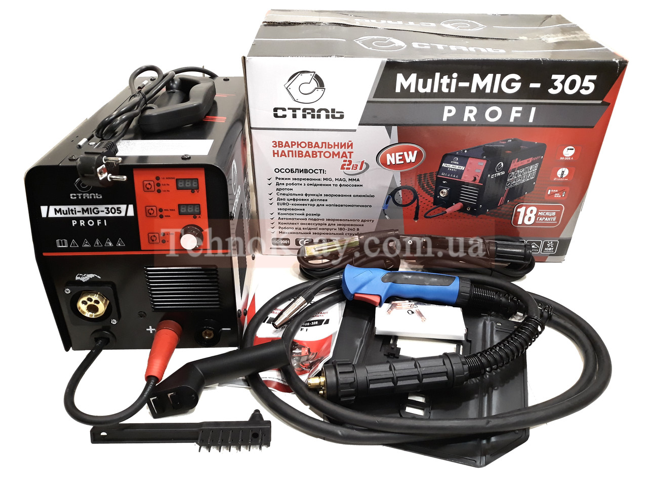 Купити Зварювальний напівавтомат інверторний Сталь MULTI-MIG-305 PROFI ...