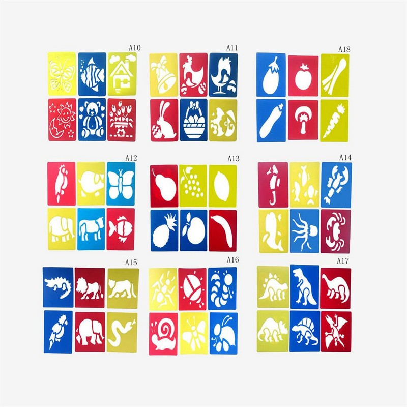 Купити Трафарет "Animals" тварини (3014-13, 14х15см, 6шт. 1/300/10 ...