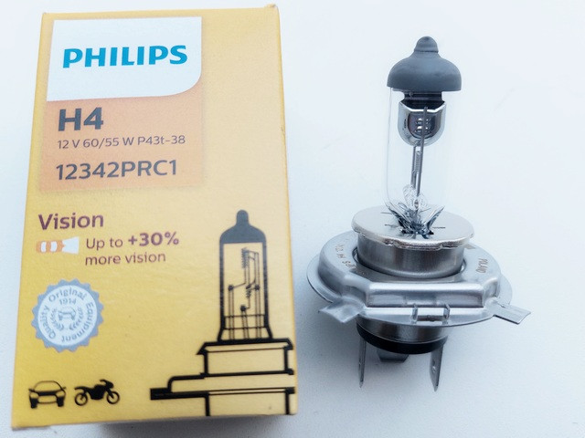 Лампа H4 60/55W 12V P43T-38 Premium (Philips) 12342PR: продаж, ціна у ...