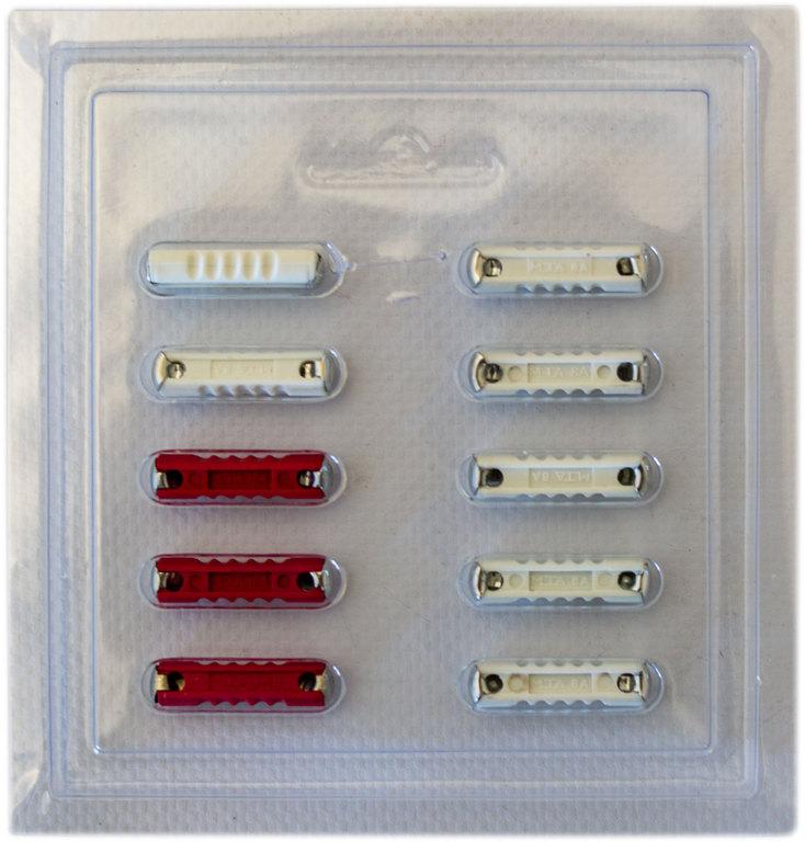 Предохранитель ВАЗ 2101 (8, 16 A) VORTEX (керамические) , К-т (10 Шт ...