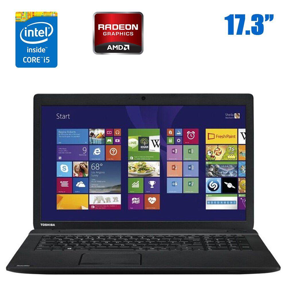 Ноутбук Toshiba Satellite Pro C70 / 17.3" (1600x900) TN / Intel Core i5-5200U (2 (4) ядра по 2.2 ...