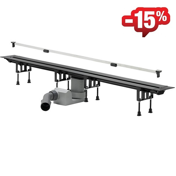 Щелевой линейный трап матовый Viega Advantix Vario 300-1200 мм 704353 ...