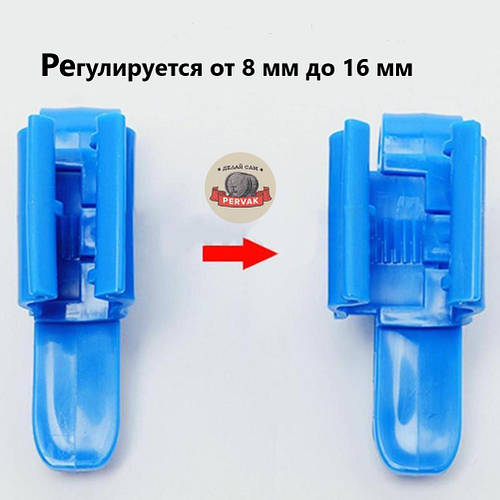 Клипса держатель для сифона или трубки от 8 мм до 16 мм (ID#1634640403 ...