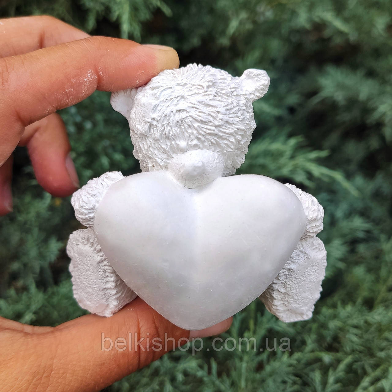 Гіпсова фігурка статуетка ведмедик з серцем Гіпсова фігурка ведмедик Тедді Гіпсові фігурки