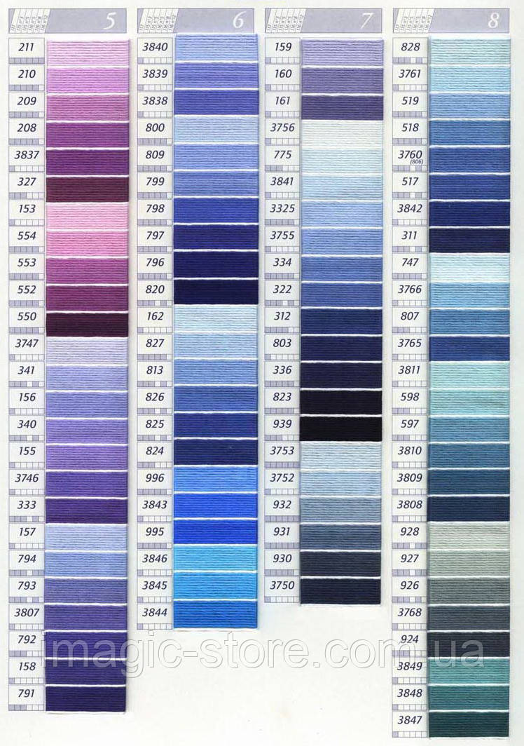 Купить Муліне DMC 322 сине. Франція, оригінал.(Мулине ДМС 322 синее ...