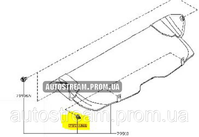 Кріплення кліпса фіксатор полиці багажника Nissan Juke 2010 - 2018 ...