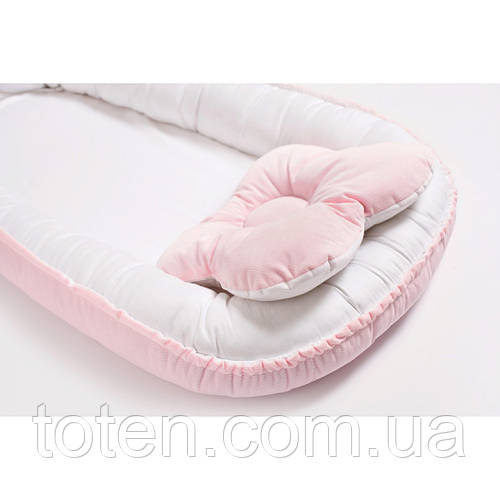 Купить Кокон позиционер гнездышко гнездо для новорожденного розовый ...